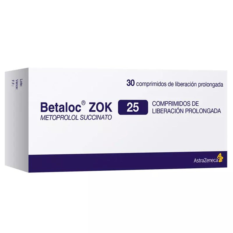 Betaloc Zok Comprimidos de Liberación Prolongada 25mg – Farmacia Arauco